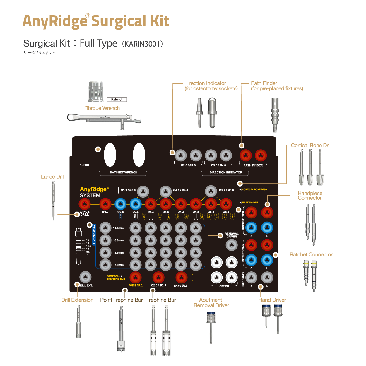 MEGAGEN / AnyRidge Surgical Kit [AR] Full-kit